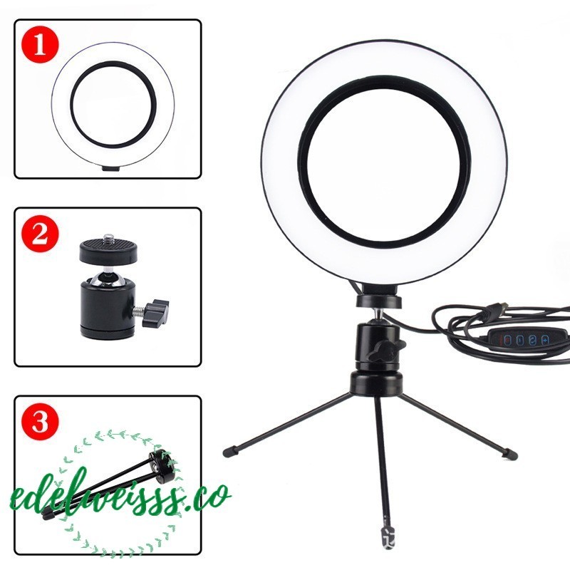 Jual Light Ring Portable Light Stand Tripod Selfie Vlogger Livestreamer ...
