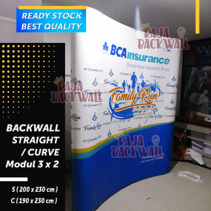 Jual Backwall, Backdrop Portable, Background seminar modul 3x2 non ...