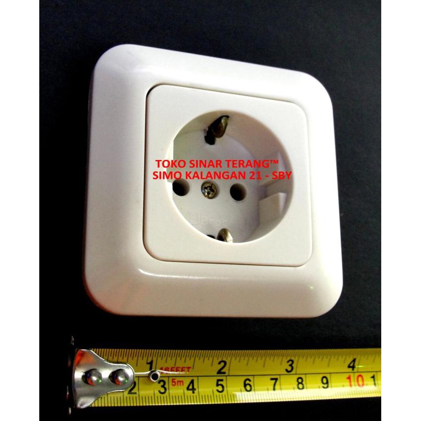 Jual Ib Stop Kontak Arde Broco Gracio 4151 Cream Colokan Listrik Tanam ...