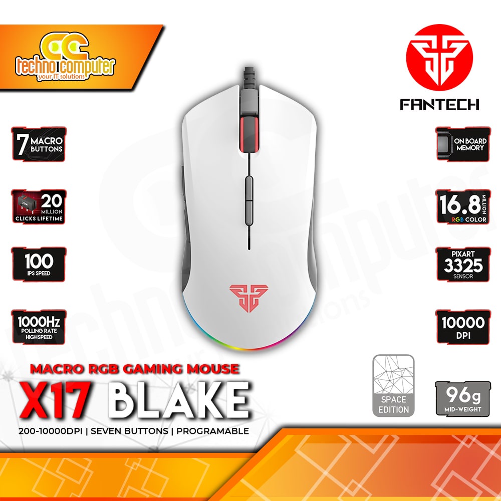 Jual FANTECH BLAKE X17 Space Edition Wired - Gaming Mouse | Shopee ...