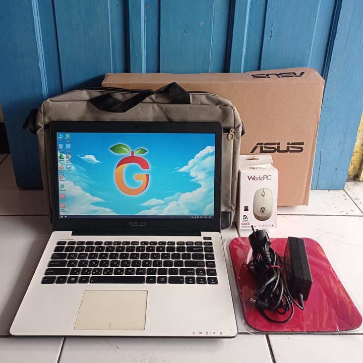Jual Asus X402C Putih Slim Tpis Fullset Lengkap RAM 4GB SSD 128GB 14 ...