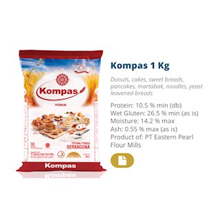 Jual Tepung Terigu Kompas 1 kg 1 dos (1 kg x 10 pc) | Shopee Indonesia
