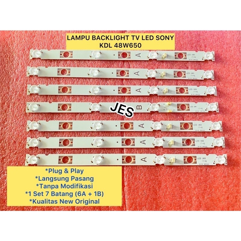 Jual LAMPU BACKLIGHT TV LED SONY KDL 48W650 | Shopee Indonesia