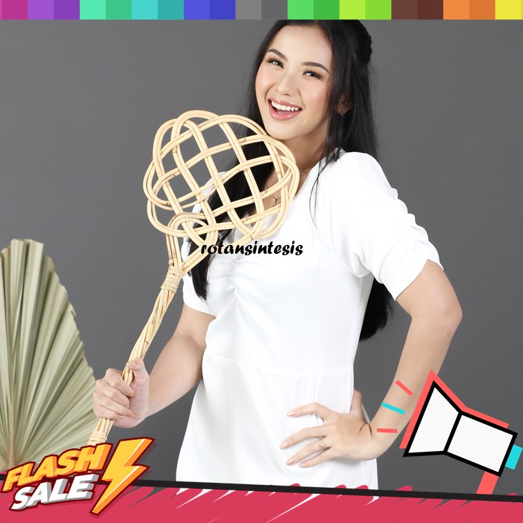 Jual Raket Pemukul Seblak Jemuran Kasur Rotan Alami | Shopee Indonesia