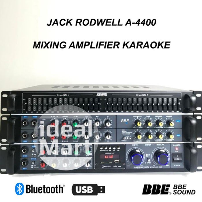 Jual Amplifier JACK RODWELL A 4400 Ampli Karaoke A4400 | Shopee Indonesia