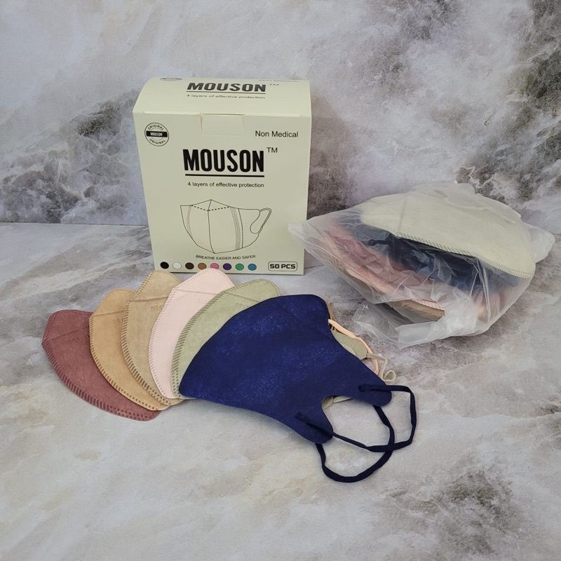 Jual MASKER DUCKBILL MOUSON GARIS MIRIP SENSI ISI 50 PCS | Shopee Indonesia