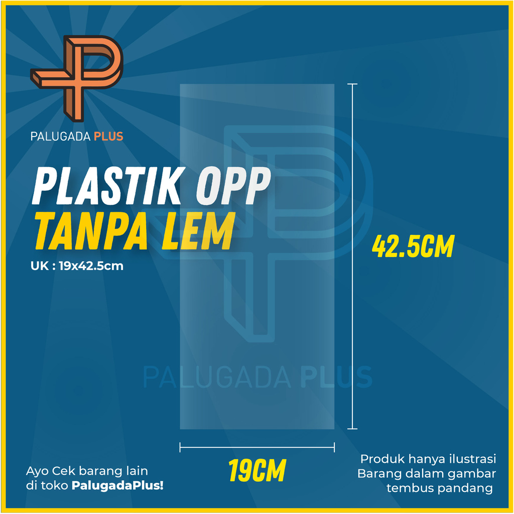 Jual Plastik OPP Kiloan Ukuran 19x42.5cm (Tanpa Lem) | Shopee Indonesia