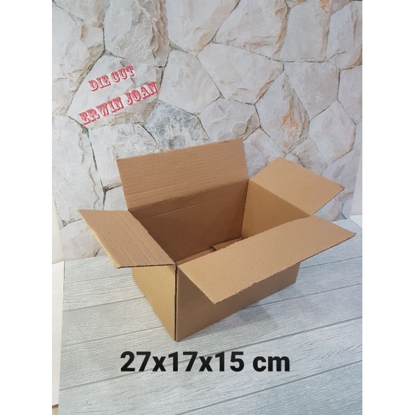 Jual Kardus / Box / uk. 27x17x15 cm / Karton Packing polos baru ST ...