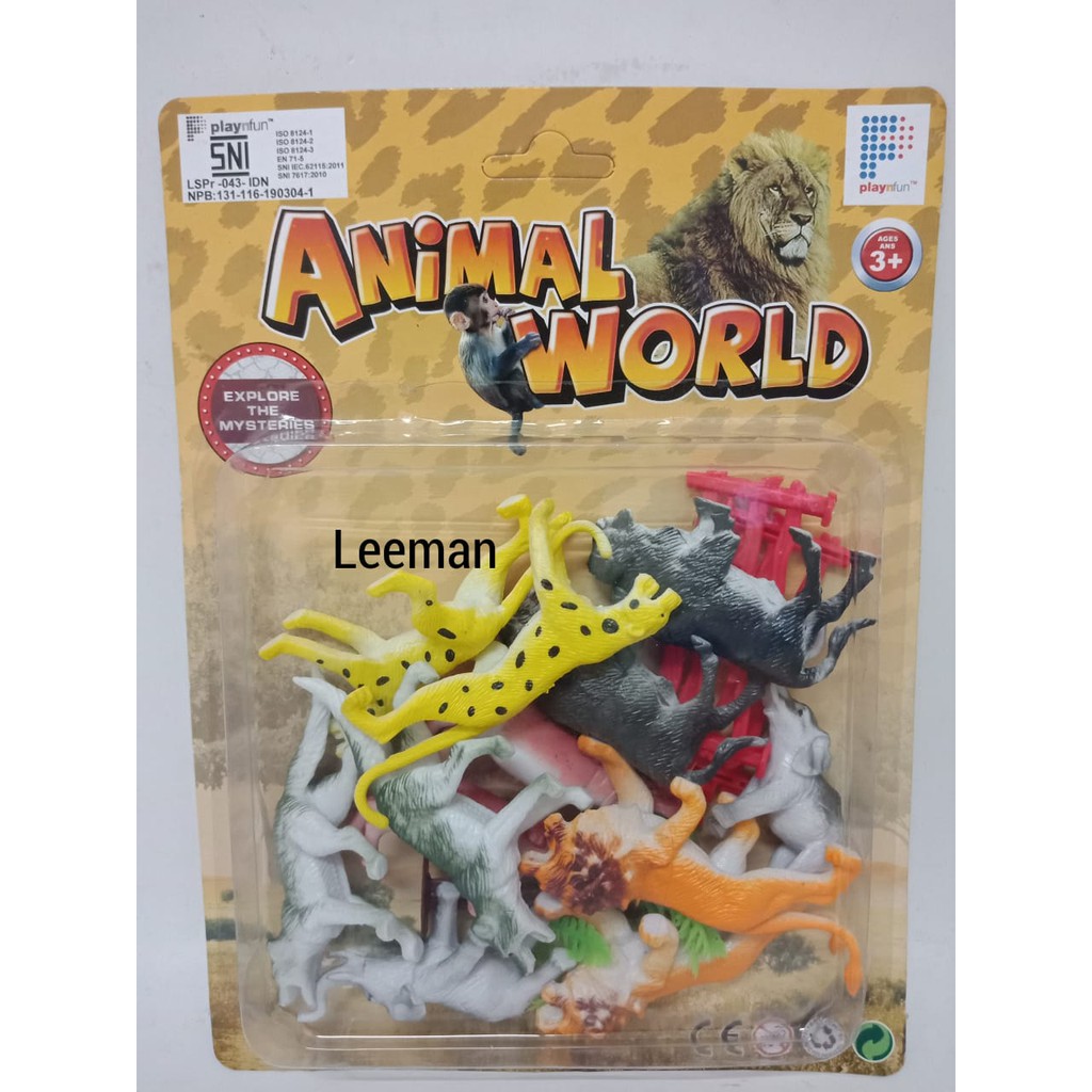 Jual Mainan Miniatur Hewan Kebun Binatang - Set Animal World Mainan ... Jual Mainan Miniatur Hewan Kebun Binatang - Set Animal World Mainan ...