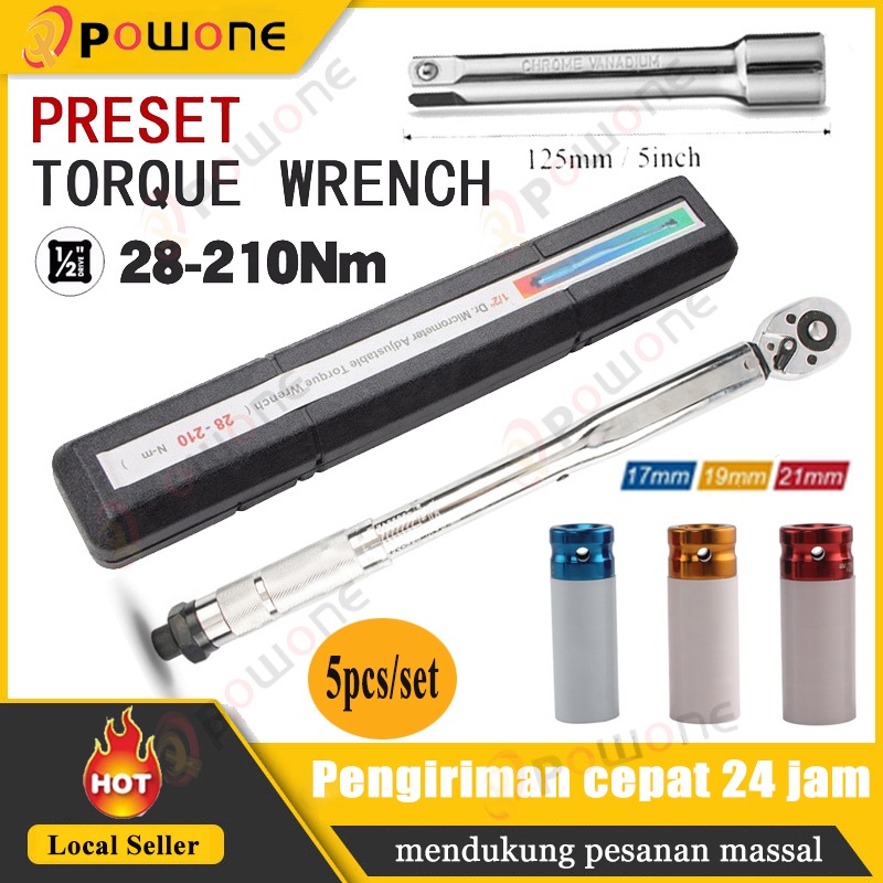 Jual 1/2 Set Kunci Torsi Kunci Torsi Preset Untuk Alat Mobil Alat ...