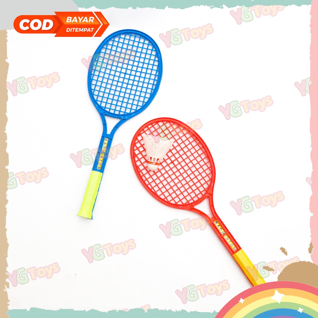 Jual YGtoys Raket Mainan Anak Plastik Isi 2 Raket Badminton Untuk Anak ...