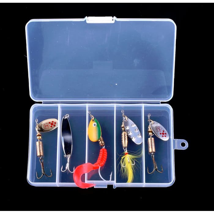 Jual 5pcs Metal Lure Fishing Lures Set Kit Metal Lures Spoons Spinner ...