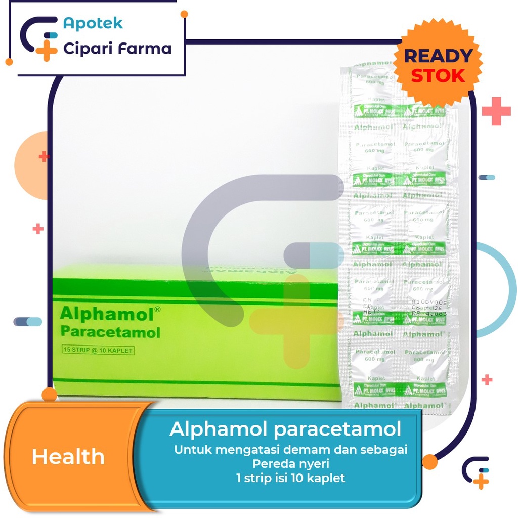 Jual Alphamol Paracetamol 600mg Obat Pereda Demam | Sakit Kepala | Gigi ...