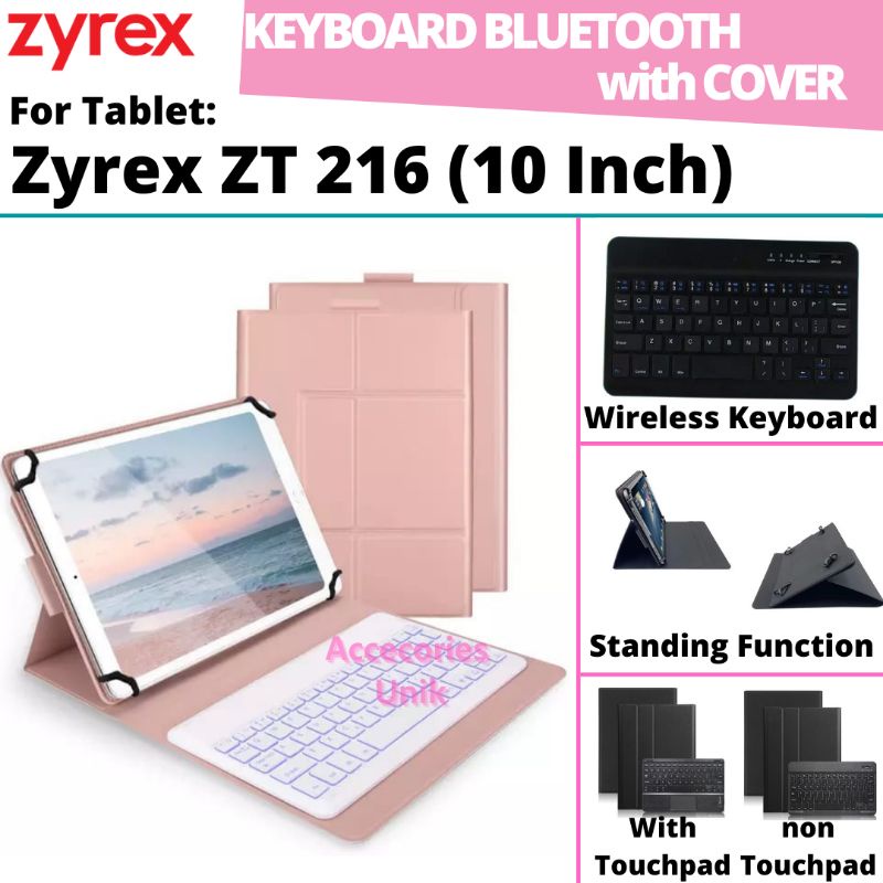 Jual Zyrex ZT 216 Super Tab Tablet 10 Inch Book Cover Keyboard Wireless ...