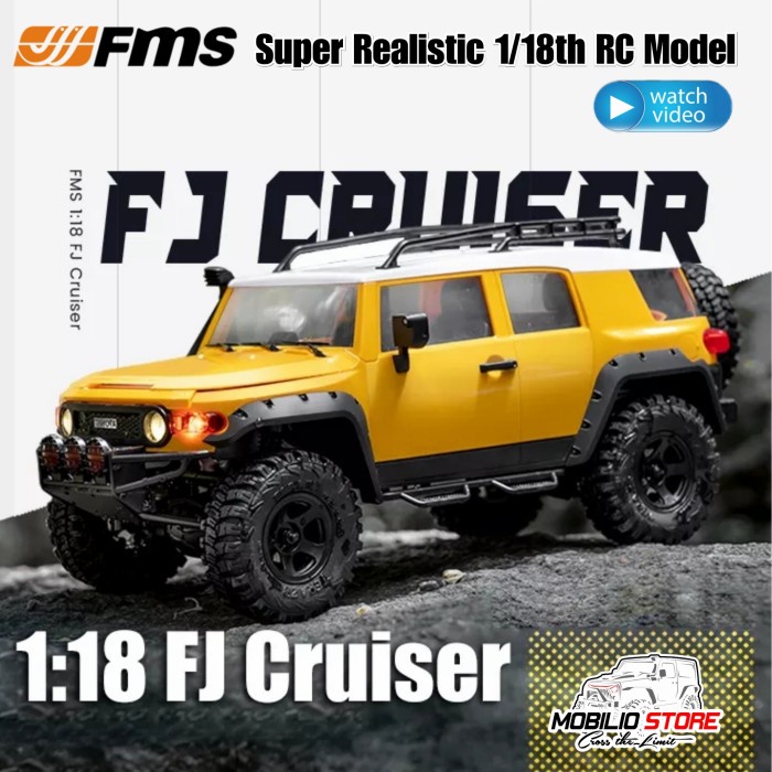 Jual FMS RC 1/18 Scale Toyota Licensed FJ Cruiser Super Realistic 4WD ...