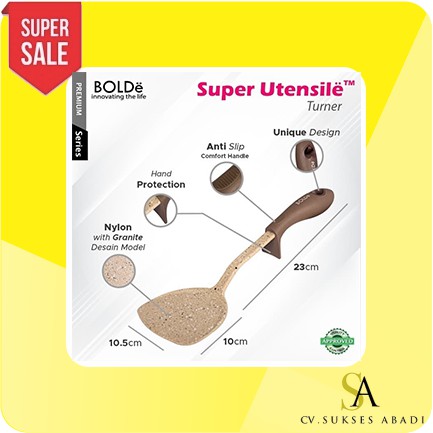 Jual BOLDe Super Utensile Turner Spatula Beige Termurah Surabaya ...