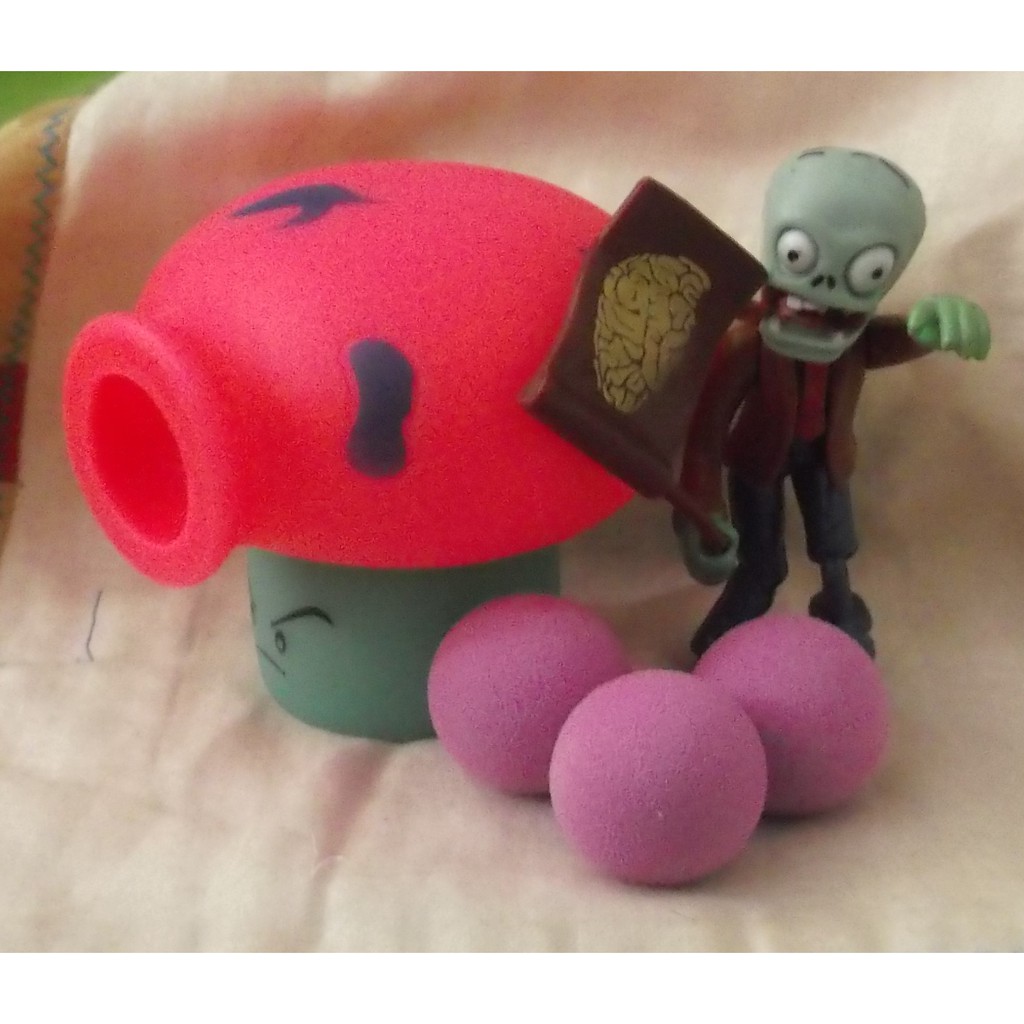 Jual Plush Toys Plants Vs Zombies PINK SHROOM | Shopee Indonesia
