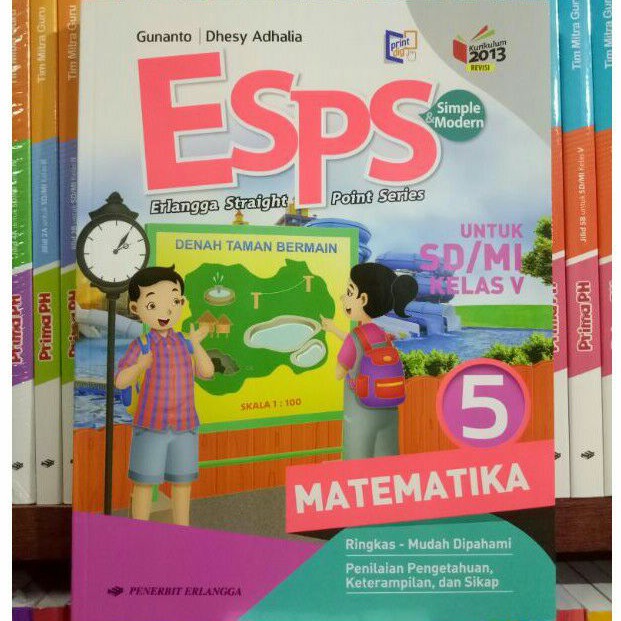 Jual BUKU ESPS MATEMATIKA SD/MI KELAS 5 REVISI K13N ERLANGGA | Shopee Indonesia
