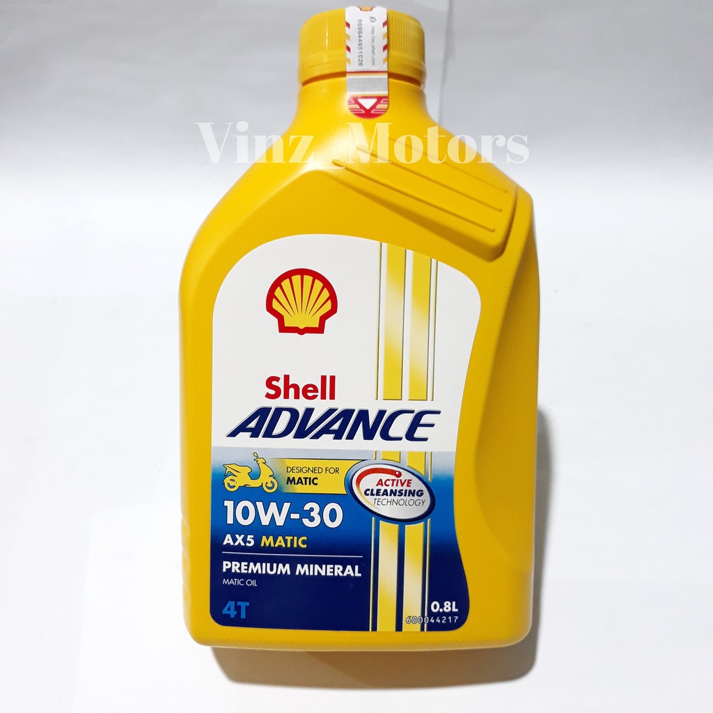 Jual OLI SHELL ADVANCE 4T AX5 MATIC / SCOOTER 10W 30 PREMIUM MINERAL ...