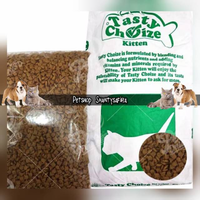 Jual MAKANAN KUCING TASTY CHOIZE KITTEN 20 KG CAT FOOD 20KG | Shopee ...