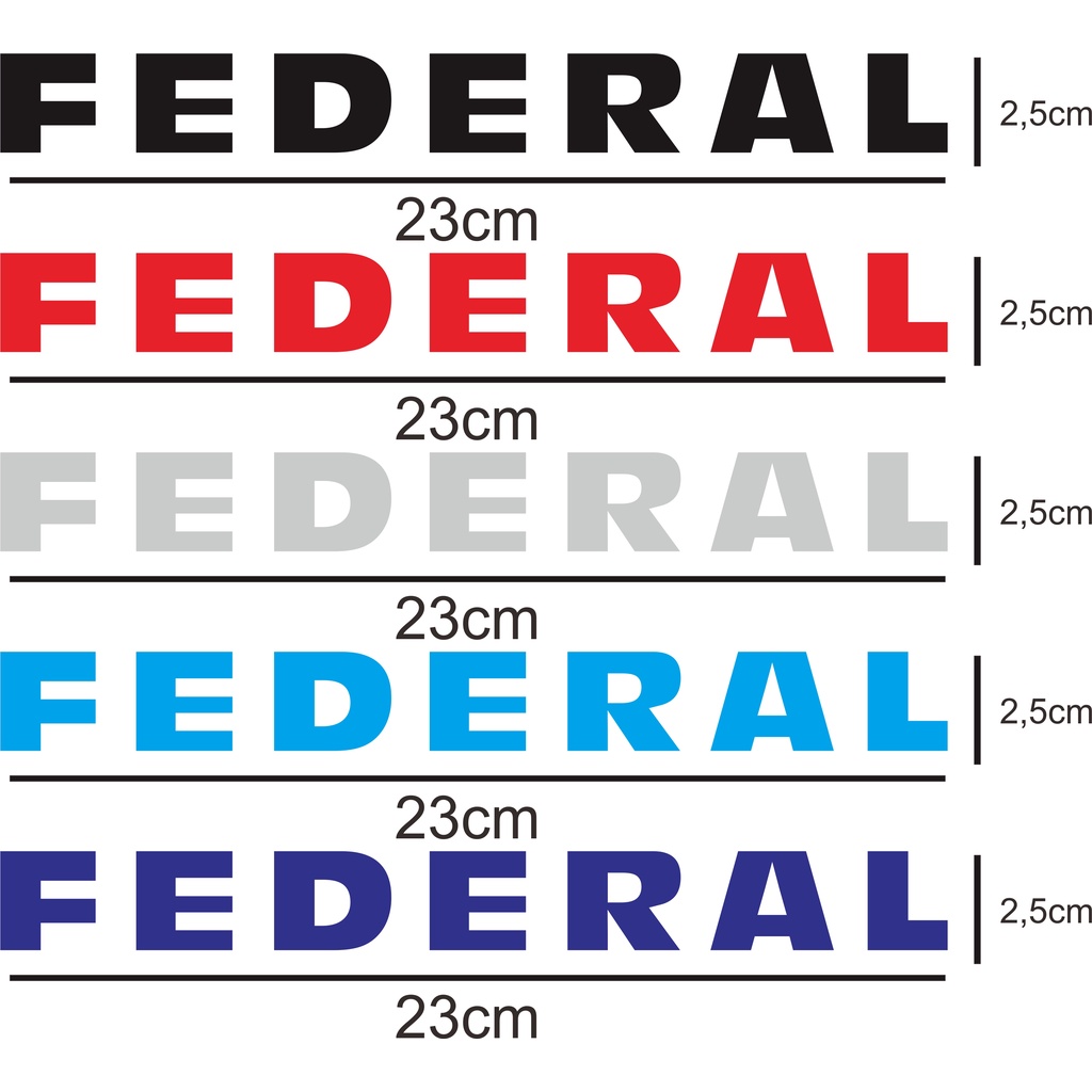 Jual sticker stiker frame speda federal tulisan federal cutting bijian ...