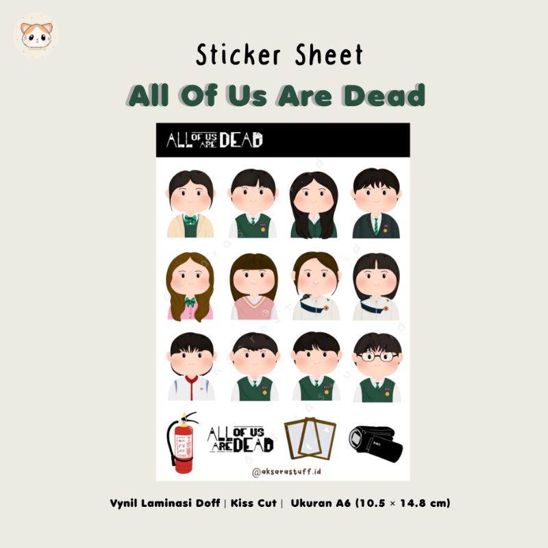 Jual STICKER/MEMOPAD KDRAMA ALL OF US ARE DEAD (AOUAD) | Shopee Indonesia