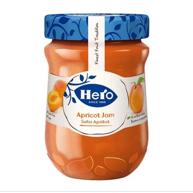 Jual Selai Hero Jam Strawberry Blueberry Raspberry Black Cherry Apricot ...