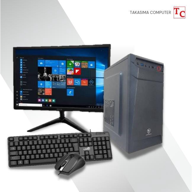 Jual pc rakitan core i5 ram 4gb ssd 128 led 19 keyboard mouse fullset | Shopee Indonesia