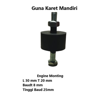 Jual Karet Mounting Doble Baut Ukuran 3 x 2 cm Baut m8 murah grosir ...