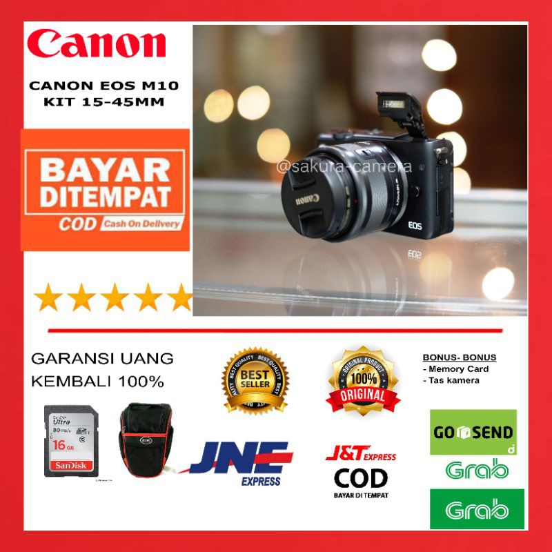 Jual KAMERA CANON EOS M10 KIT 15-45 MM | Shopee Indonesia