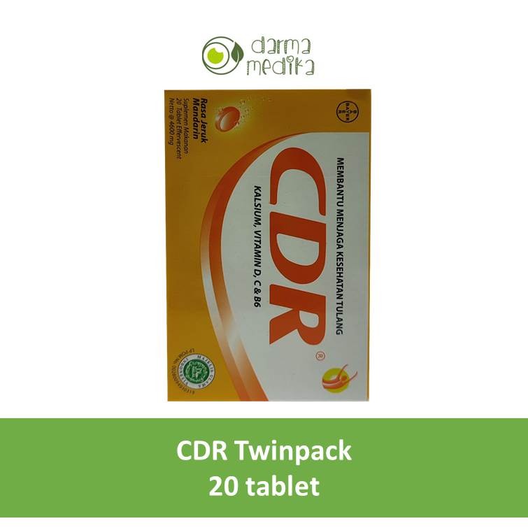 Jual CDR Cdr Suplemen Kesehatan Tulang Rasa Jeruk isi 20 tablet ...