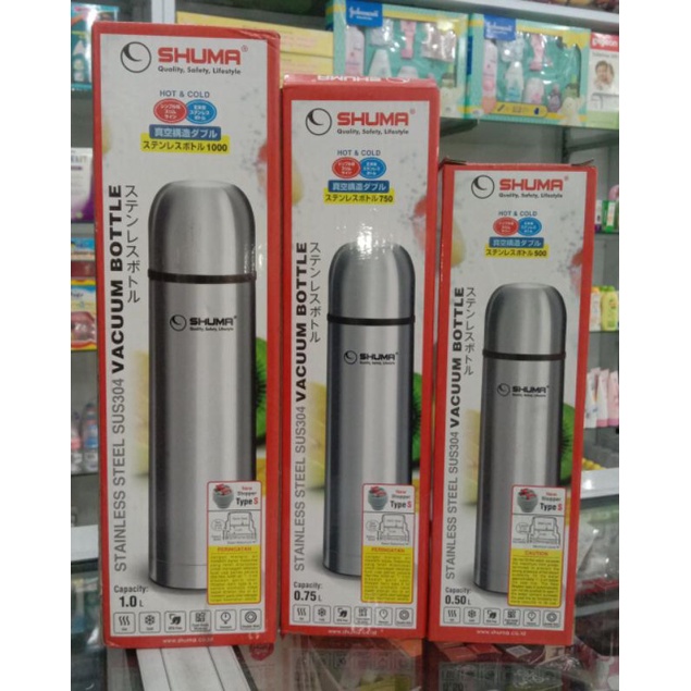 Jual SHUMA TERMOS STAINLESS STEEL 304 ORIGINAL 500ml 750ml 1000ml ...