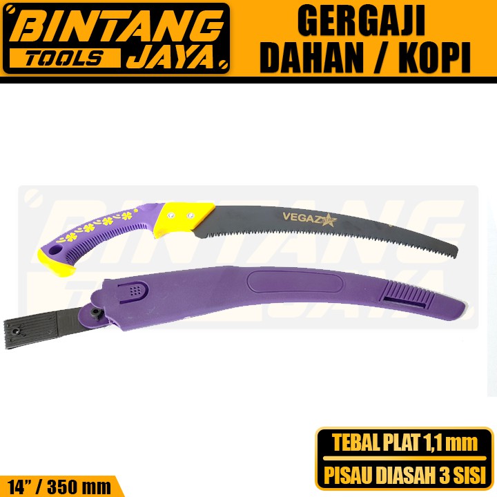 Jual Gergaji Dahan / Gergaji Kopi Gagang Karet 14 | Shopee Indonesia