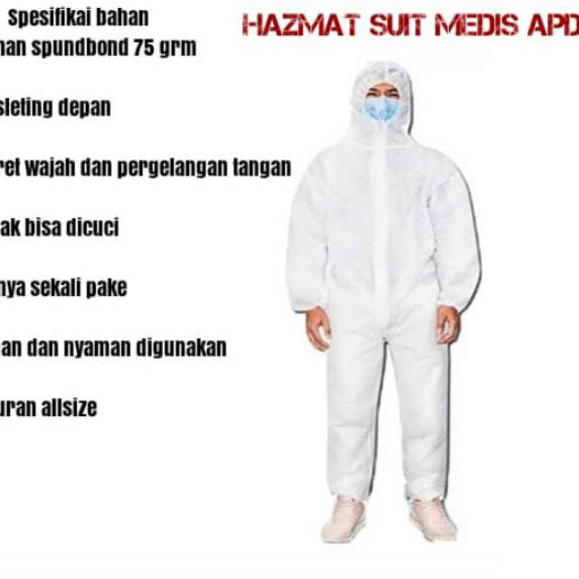 Jual hazmat baju apd siap pakai pakaian apd | Shopee Indonesia