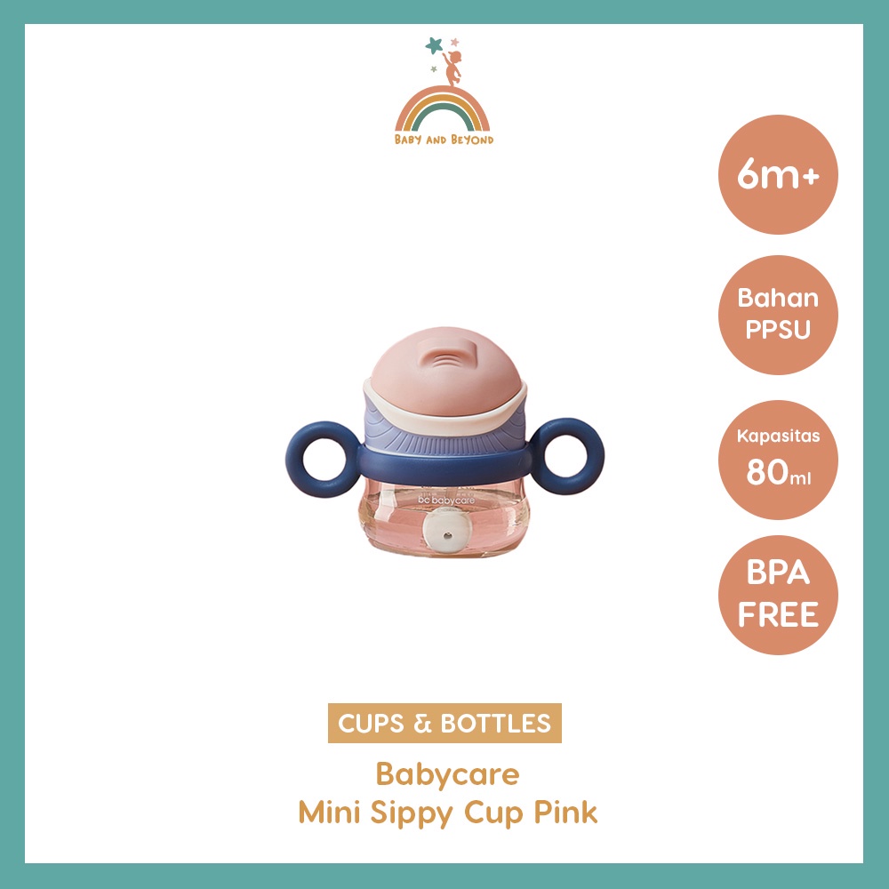 Jual Babycare Mini Sippy Cup with Handle PPSU 80ml / Botol Minum MPASI | Shopee Indonesia