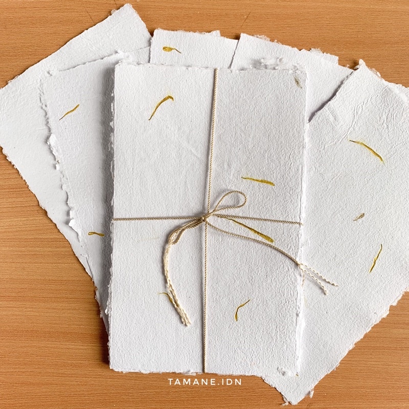 Jual [tamane] handmade paper kertas daur ulang natural recycle paper ...