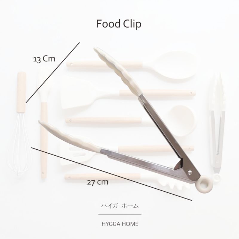 Jual Hygga Home WHITE Silikon Sutil Pencapit Spatula Kuas Sendok Gagang ...