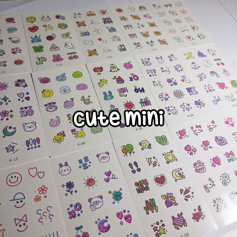 Jual New Tatto Temporary Tato Tidak Permanen Korean Style Simpel ...