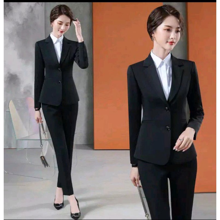 Jual Setelan Blazer Wanita Set Blazer Wanita Stelan Jas Wanita Set Jas ...