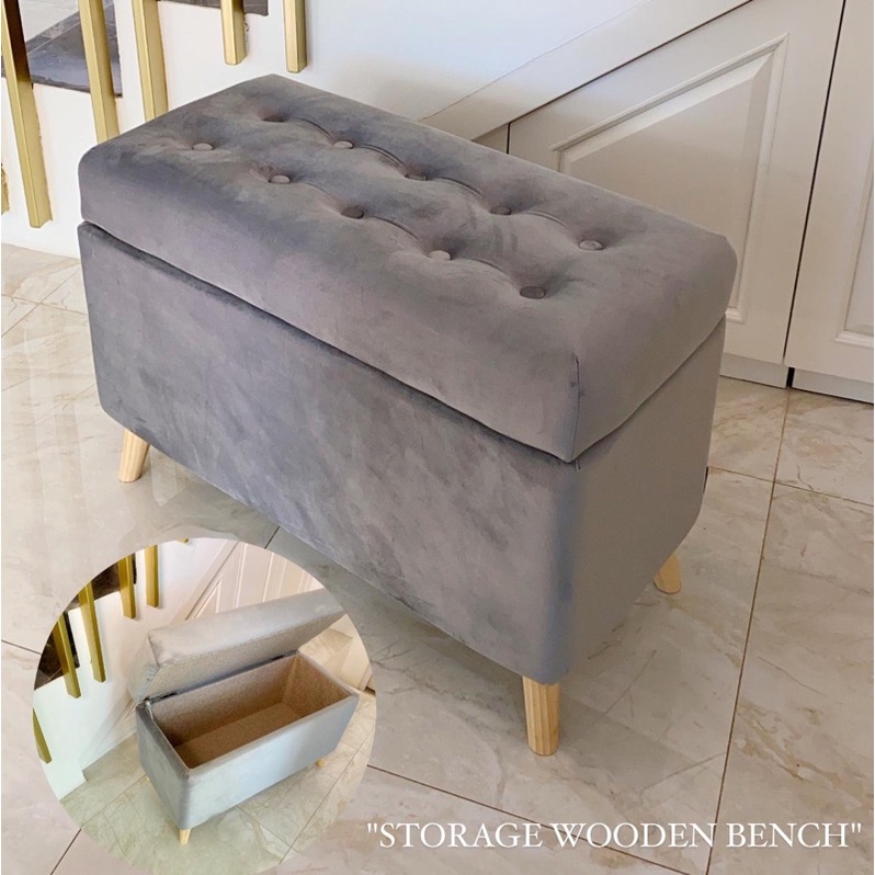 Jual storage wooden bench | Shopee Indonesia