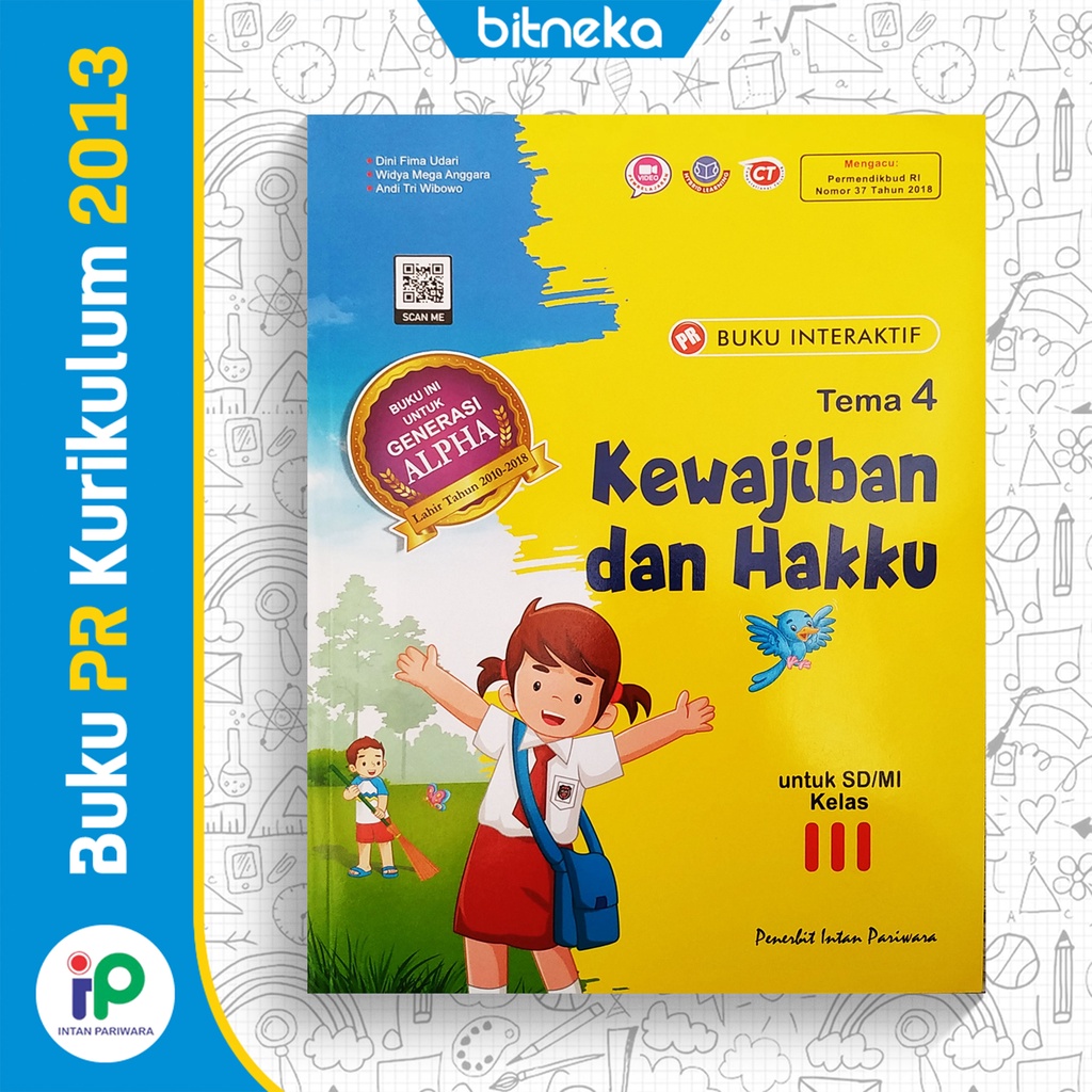 Jual Buku PR Interaktif SD/MI Kelas 3 Tema 4 Kewajiban dan Hakku- Intan Pariwara | Shopee Indonesia