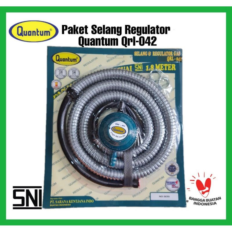 Jual [GHM-27] paket selang regulator gas quantum tanpa meter / jarum ...