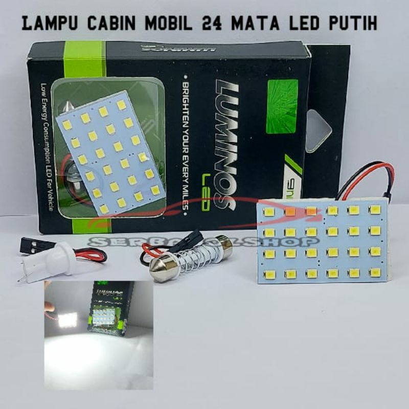 Jual NINE LUMINOSLED LAMPU CABIN/ KABIN MOBIL 2835 24 MATA WHITE ...