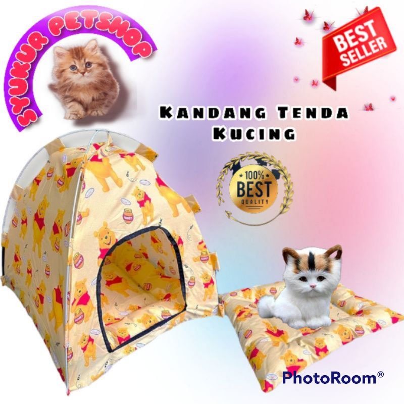 Jual tenda kucing dan anjing / tenda motif karakter lucu / rumah kucing ...
