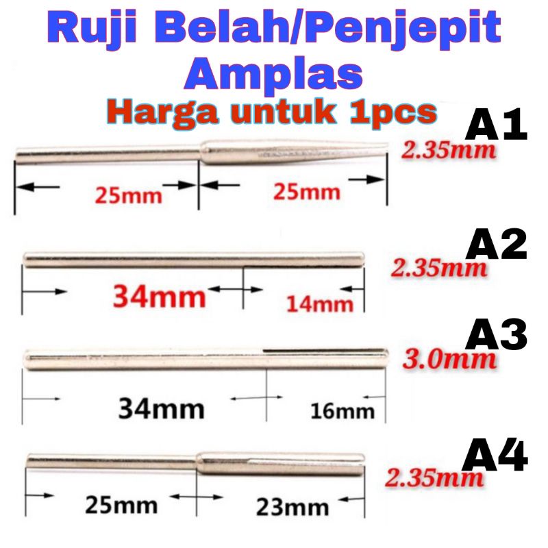 Jual Ruji Belah Batang As Penjepit Amplas Poles Sandpaper Clip untuk ...