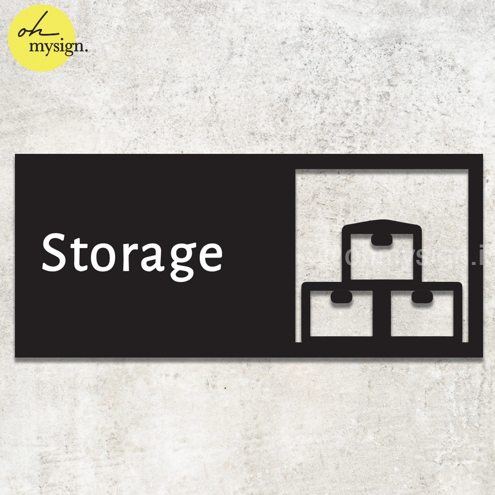 Jual Sign Storage Gudang Akrilik | Acrylic Sign Modern | Sign Board ...
