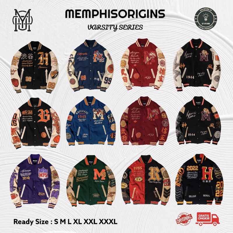 Jual Memphisorigins Varsity Original 100% San Fransisco Bordeaux ...