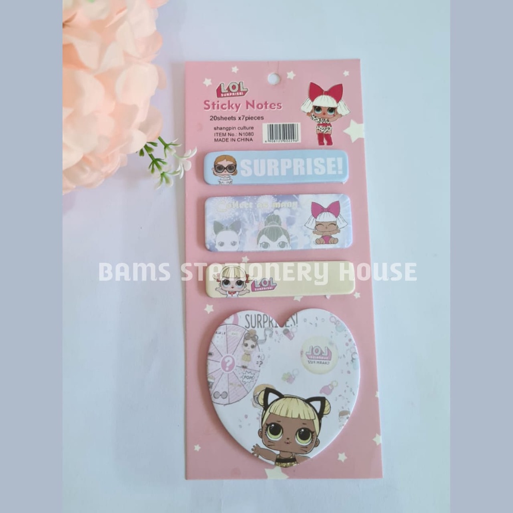 Jual STIK NOTE LUCU LOL / STICKY NOTES / STICK MARKER / MEMO KERTAS ...
