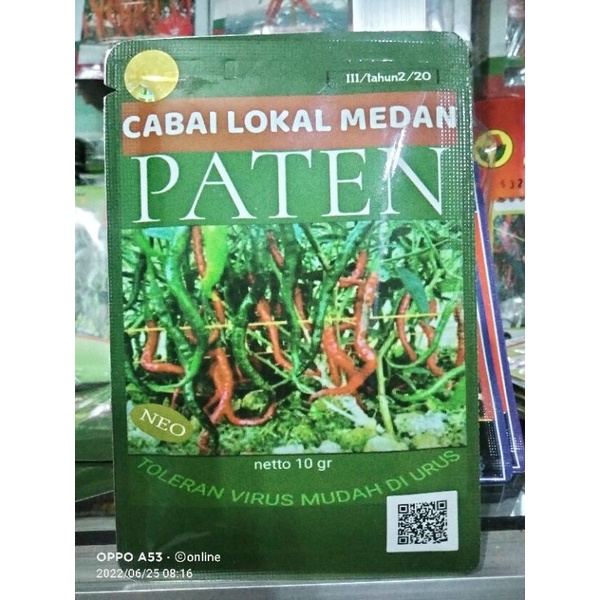 Jual PATEN cabai lokal medan 10 g | Shopee Indonesia