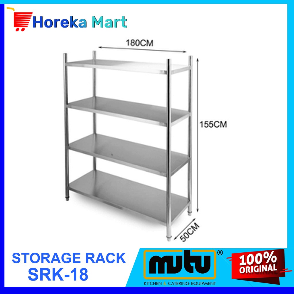 Jual Rak Susun Stainless Steel Tempat Simpan Barang | Storage Rack SRK ...